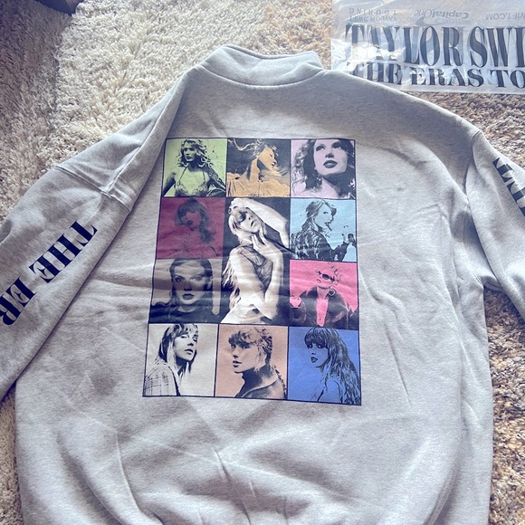Taylor Swift | Tops | Taylor Swift Eras Quarter Zip Sweatshirt 224 ...